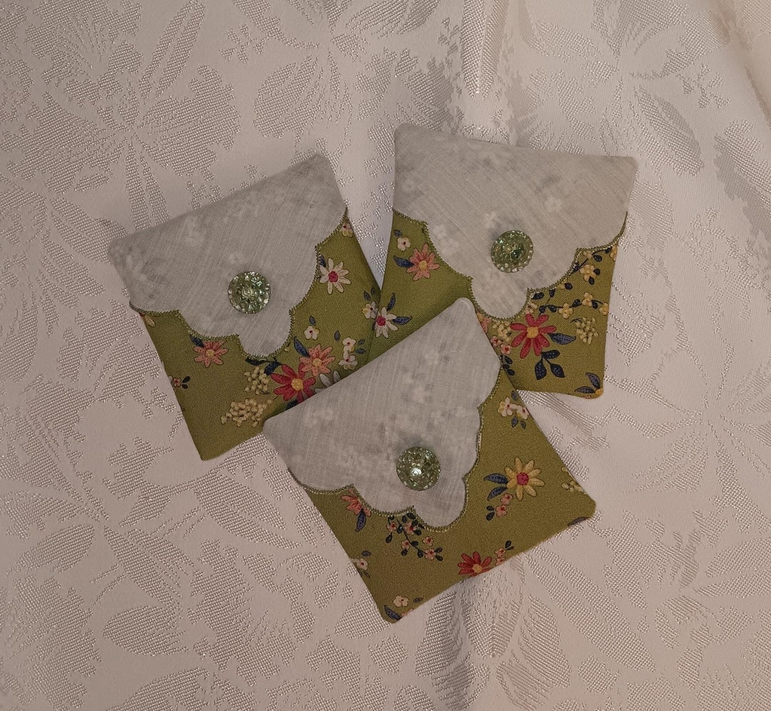 Handmade Sachet Bags\lavender Potpourri Pouches\handkerchief Pockets ...