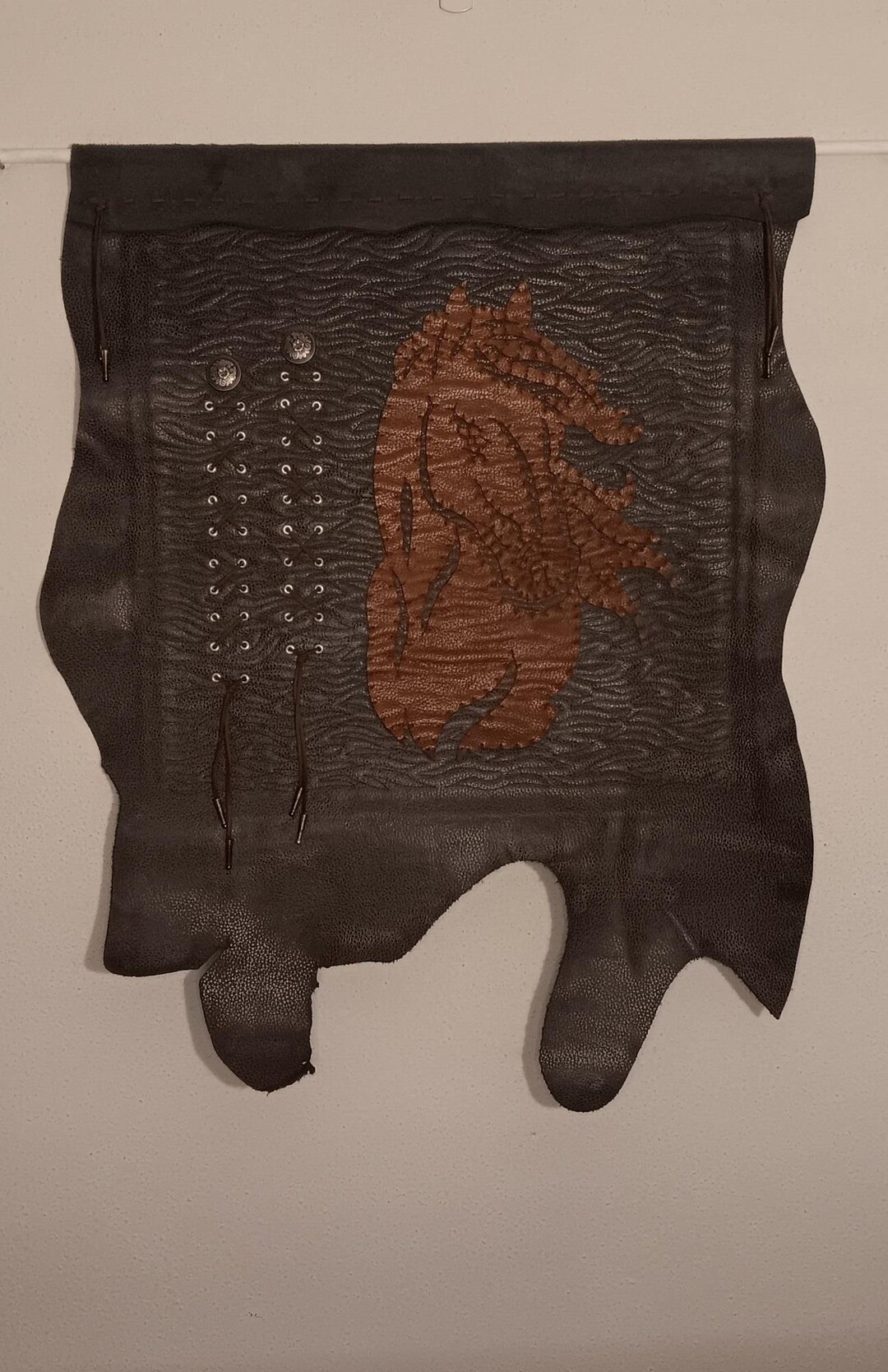 Quilted Leather Artwork, Wall Art Horse Silhouette, Applique - Etsy