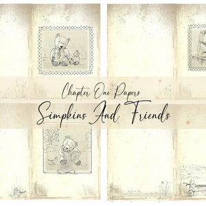 Mr Simpkins & Friends Junk Journal Digital Kit A4 Size for Instant ...