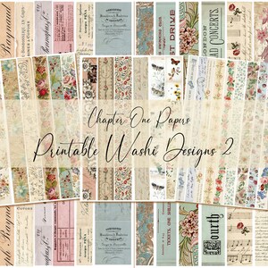 Printable Washi Designs 2 A4 Size - Etsy UK