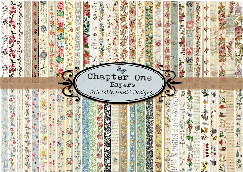 Printable Washi Designs A4 Size - Etsy