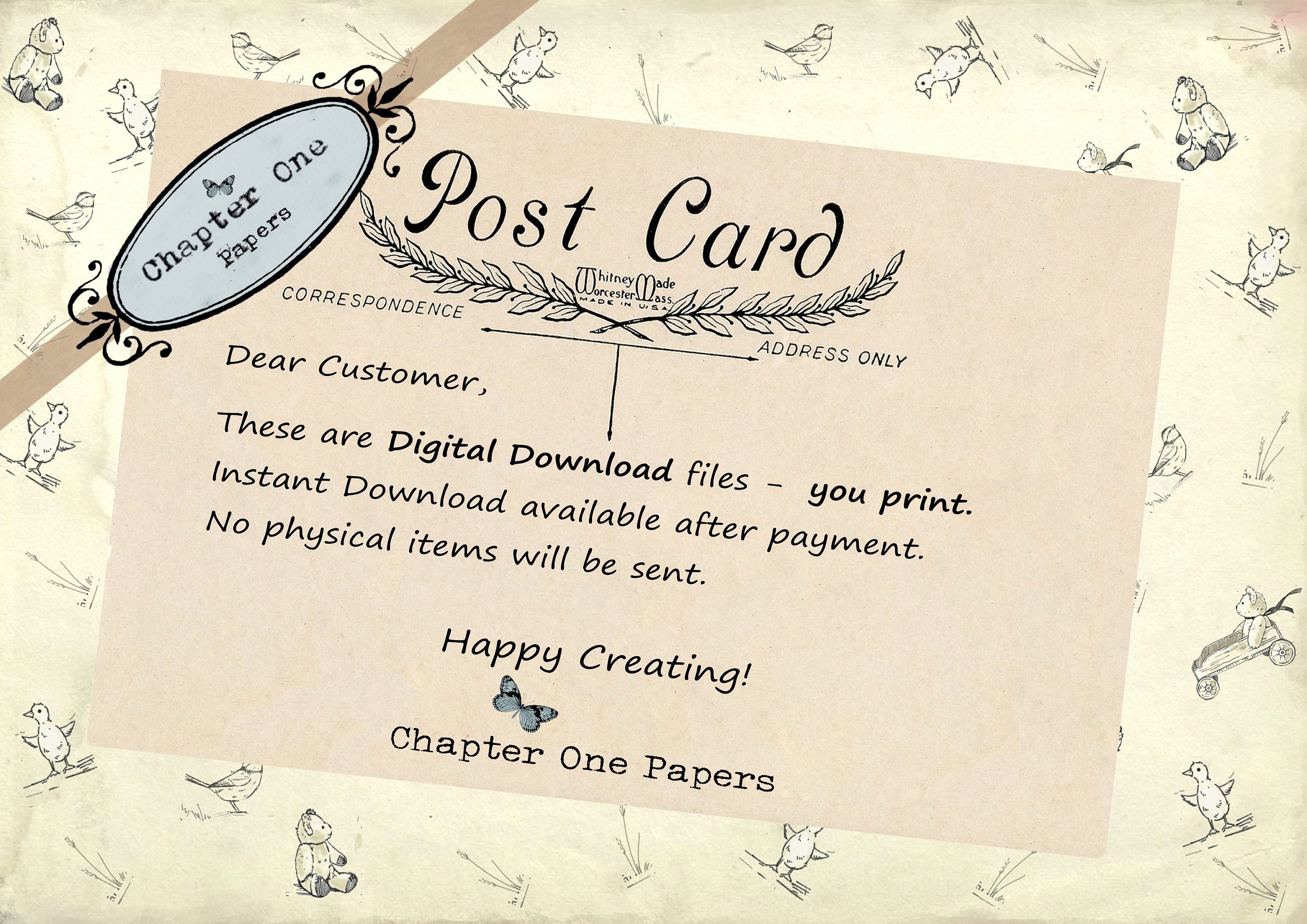 Mr Simpkins & Friends Junk Journal Digital Kit A4 Size for | Etsy UK