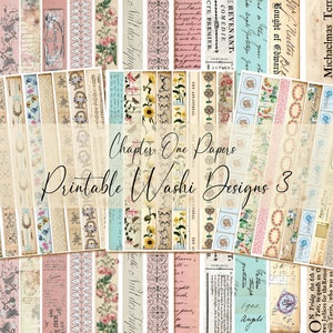 Printable Washi Designs 3 (US Letter Size) - Etsy