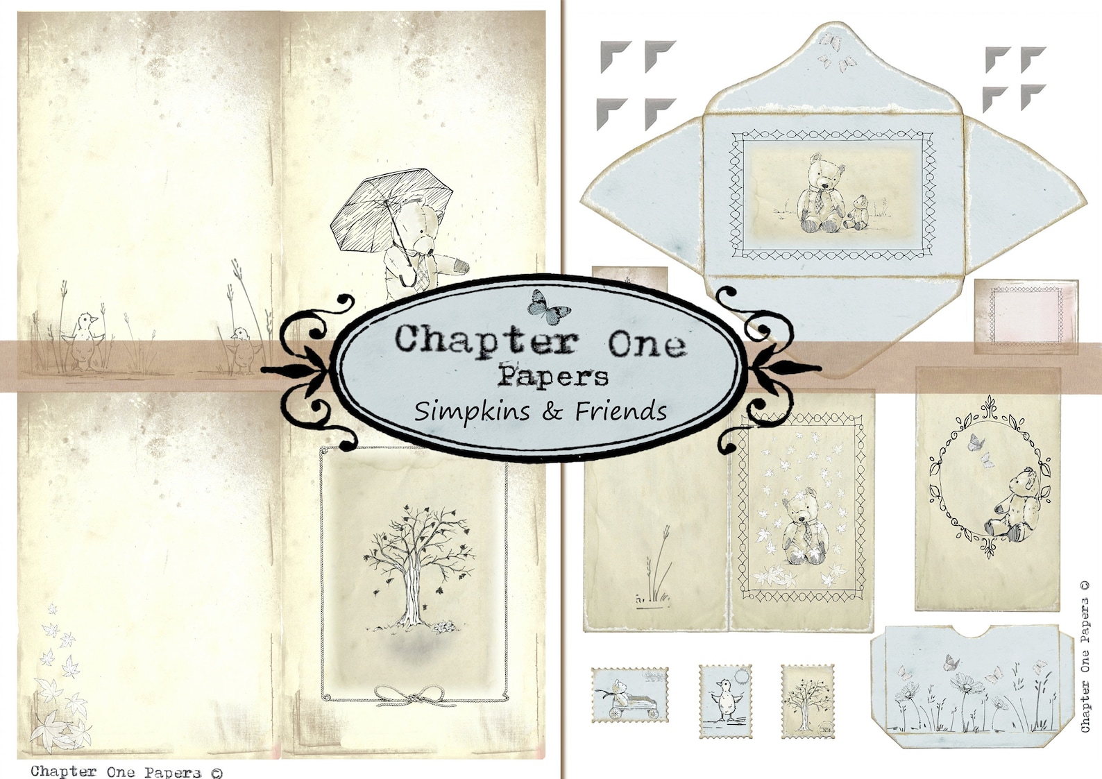 Mr Simpkins & Friends Junk Journal Digital Kit A4 Size for - Etsy UK