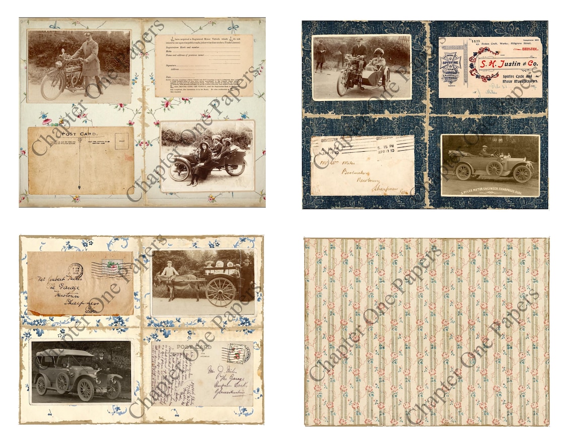 Vintage Road Trip Junk Journal Ephemera Kit - Etsy