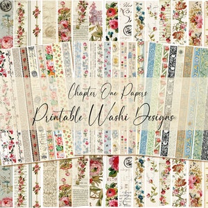Printable Washi Designs (US Letter Size) - Etsy