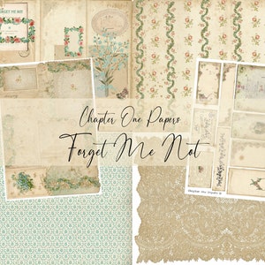 Forget Me Not Digital Junk Journal Kit US Letter Size for - Etsy UK