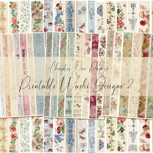 Printable Washi Designs 2 A4 Size - Etsy UK
