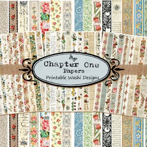 Printable Washi Designs US Letter Size - Etsy