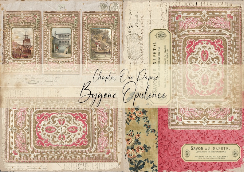 Bygone Opulence Junk Journal Kit (US Letter Size) - Etsy