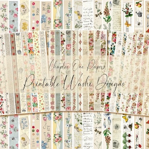 Printable Washi Designs (US Letter Size) - Etsy