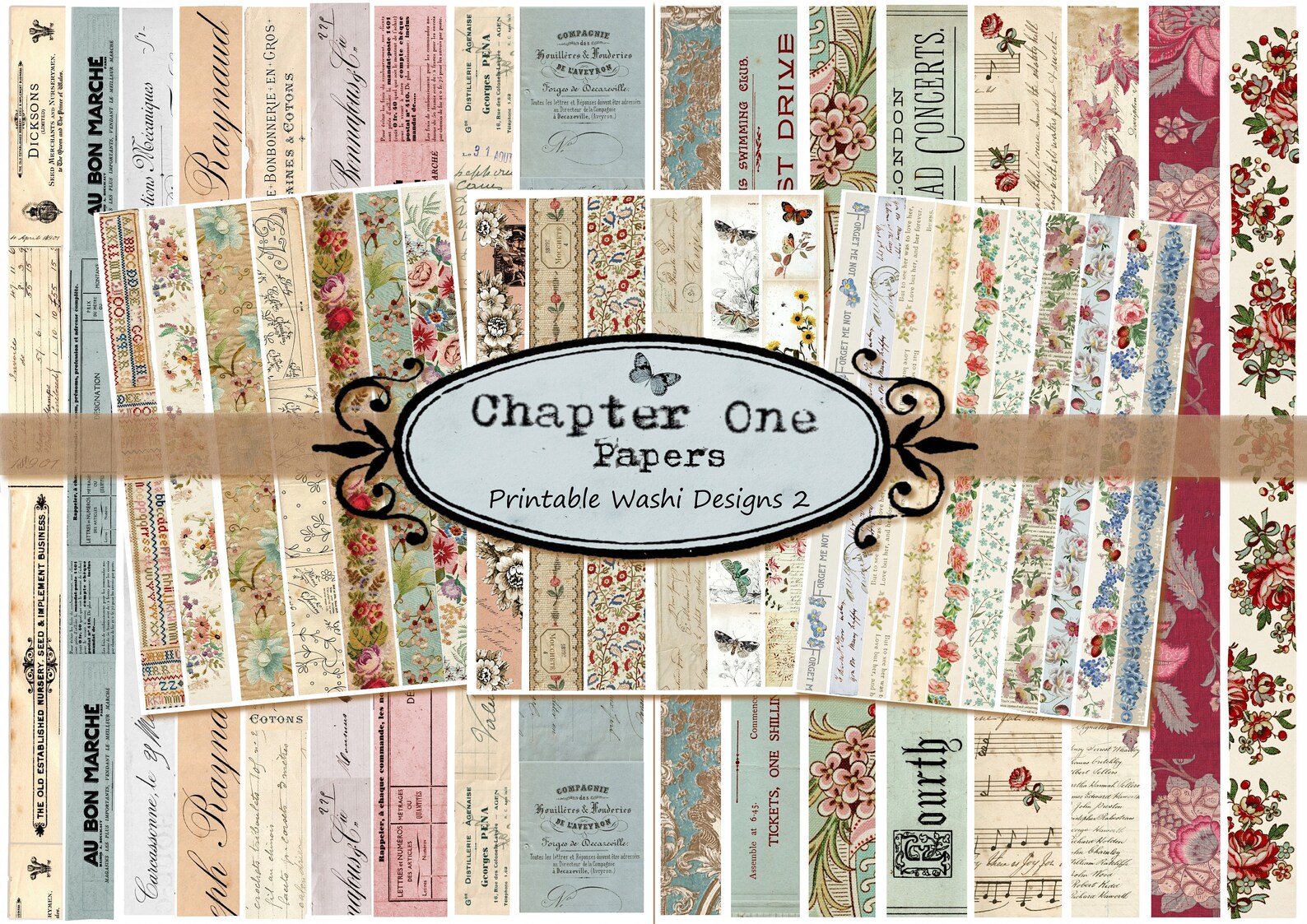 Printable Washi Designs 2 A4 Size - Etsy UK