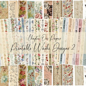 Printable Washi Designs 2 A4 Size - Etsy UK