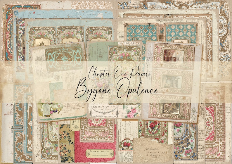 Bygone Opulence Junk Journal Kit (US Letter Size) - Etsy