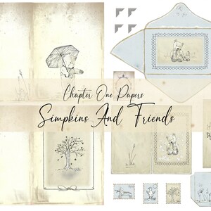 Mr Simpkins & Friends Junk Journal Digital Kit A4 Size for Instant ...