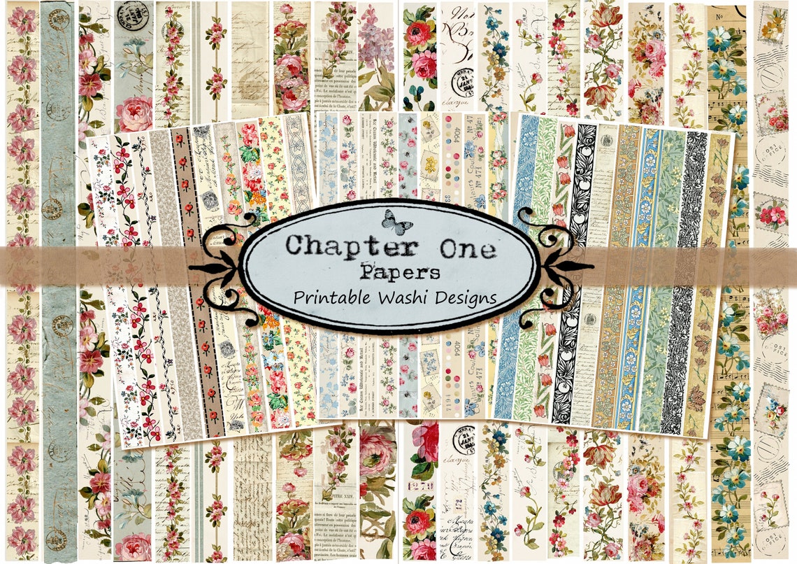 Printable Washi Designs A4 Size - Etsy