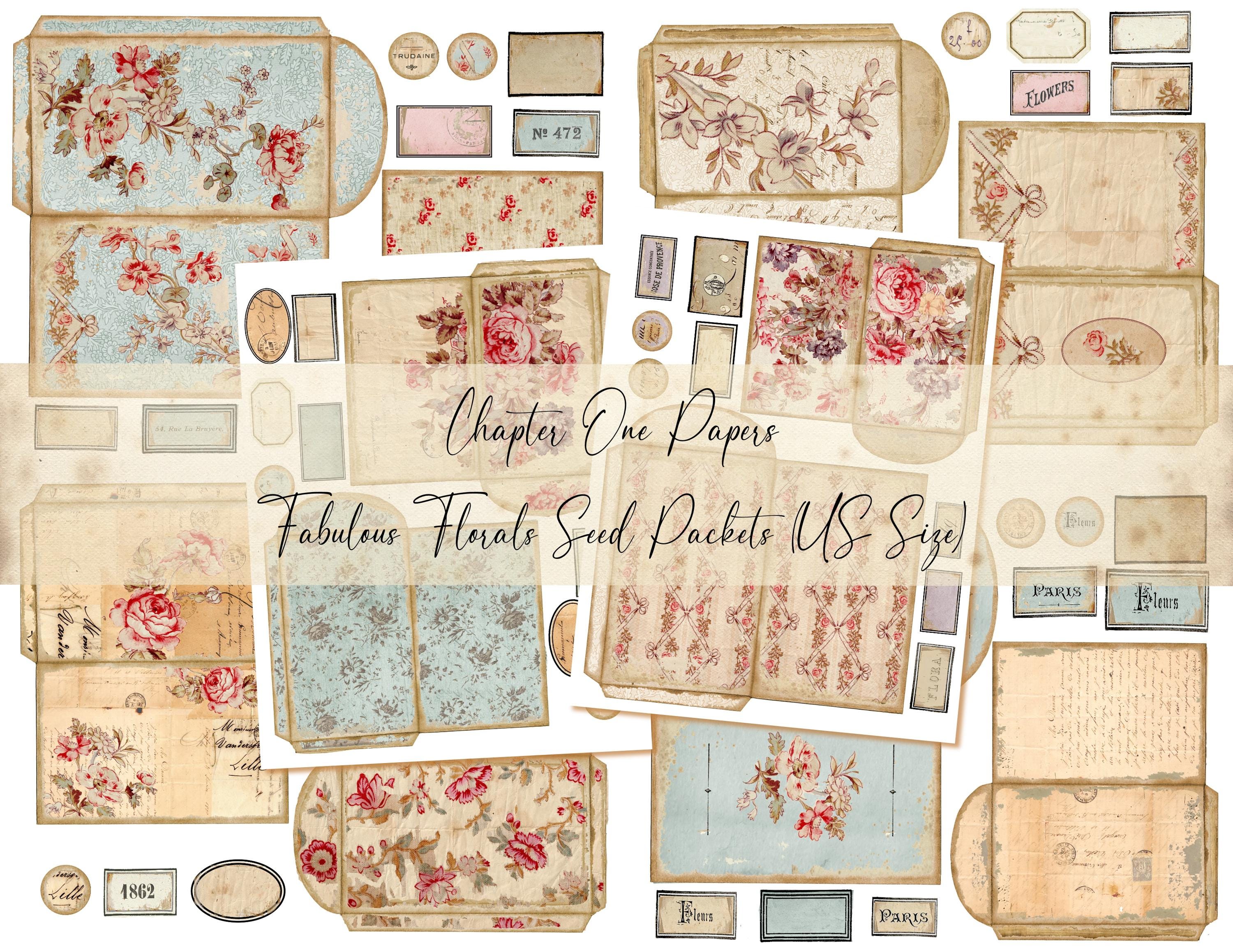 Fabulous Florals Seed Packet Kit (US Letter Size) - Etsy