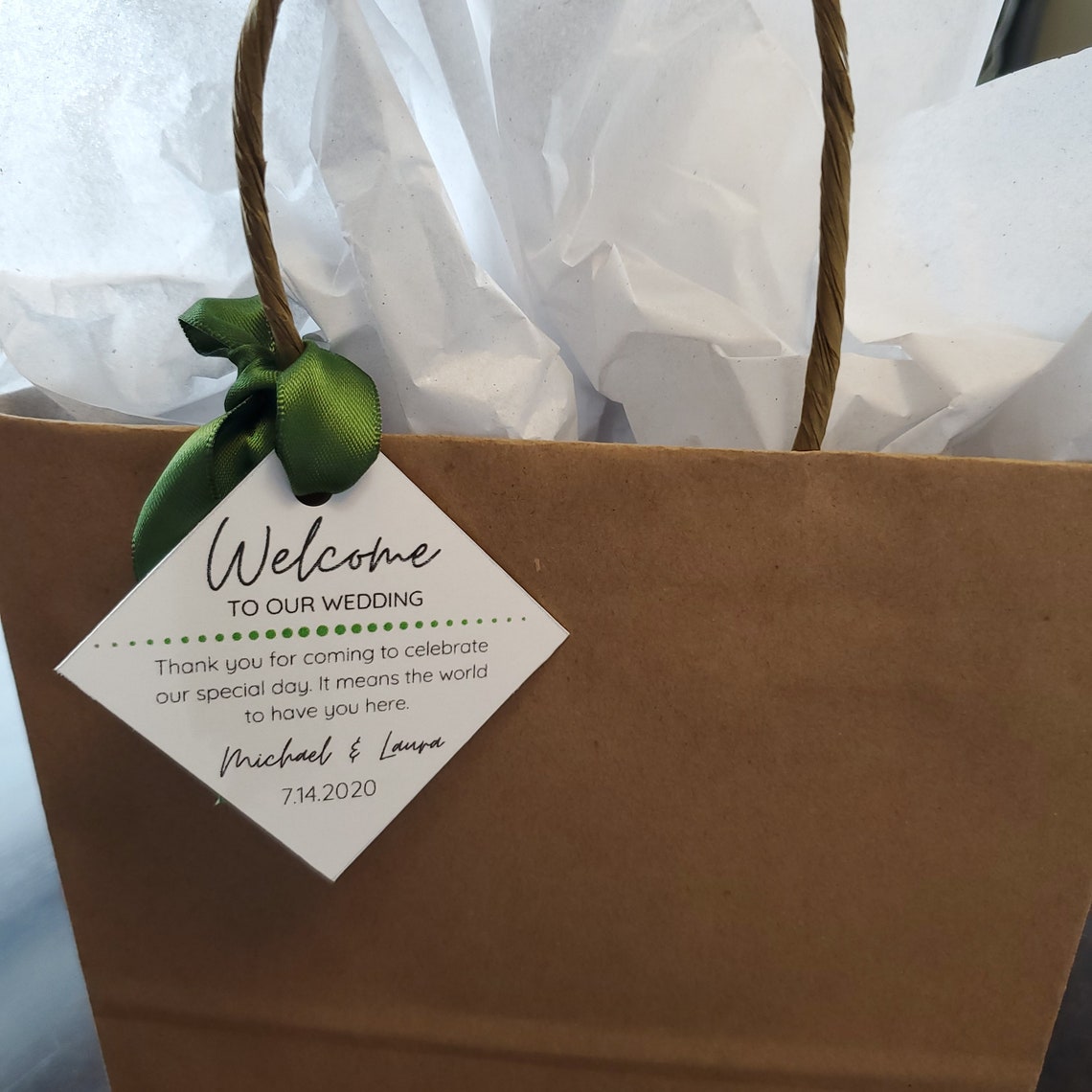 Welcome Bag Tag Only - Personalized and Customizable. Welcome Tag ...