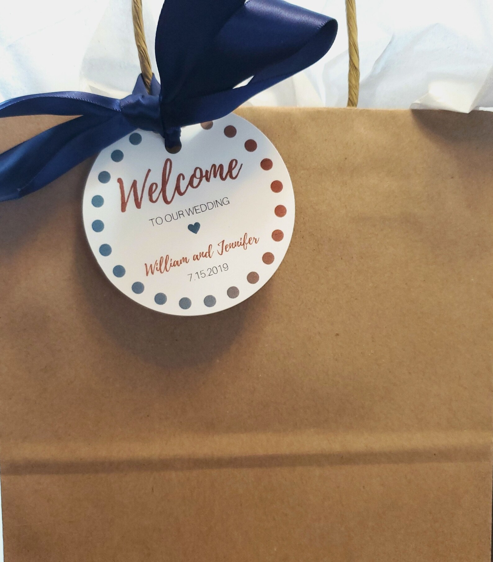 Welcome Bag Tag Only - Personalized and Customizable. Welcome Tag ...