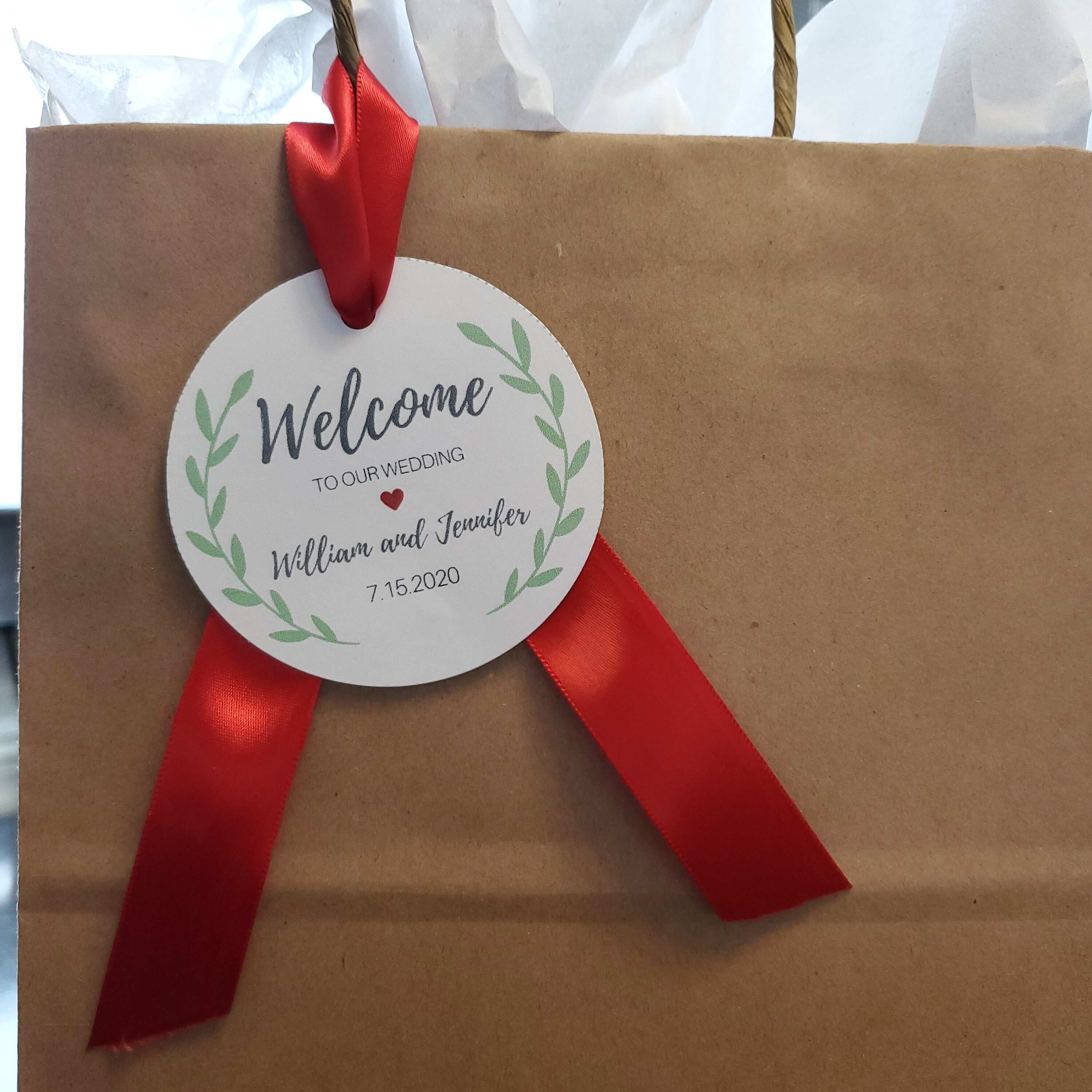 Welcome Bag Tag Only - Personalized and Customizable. Welcome Tag ...