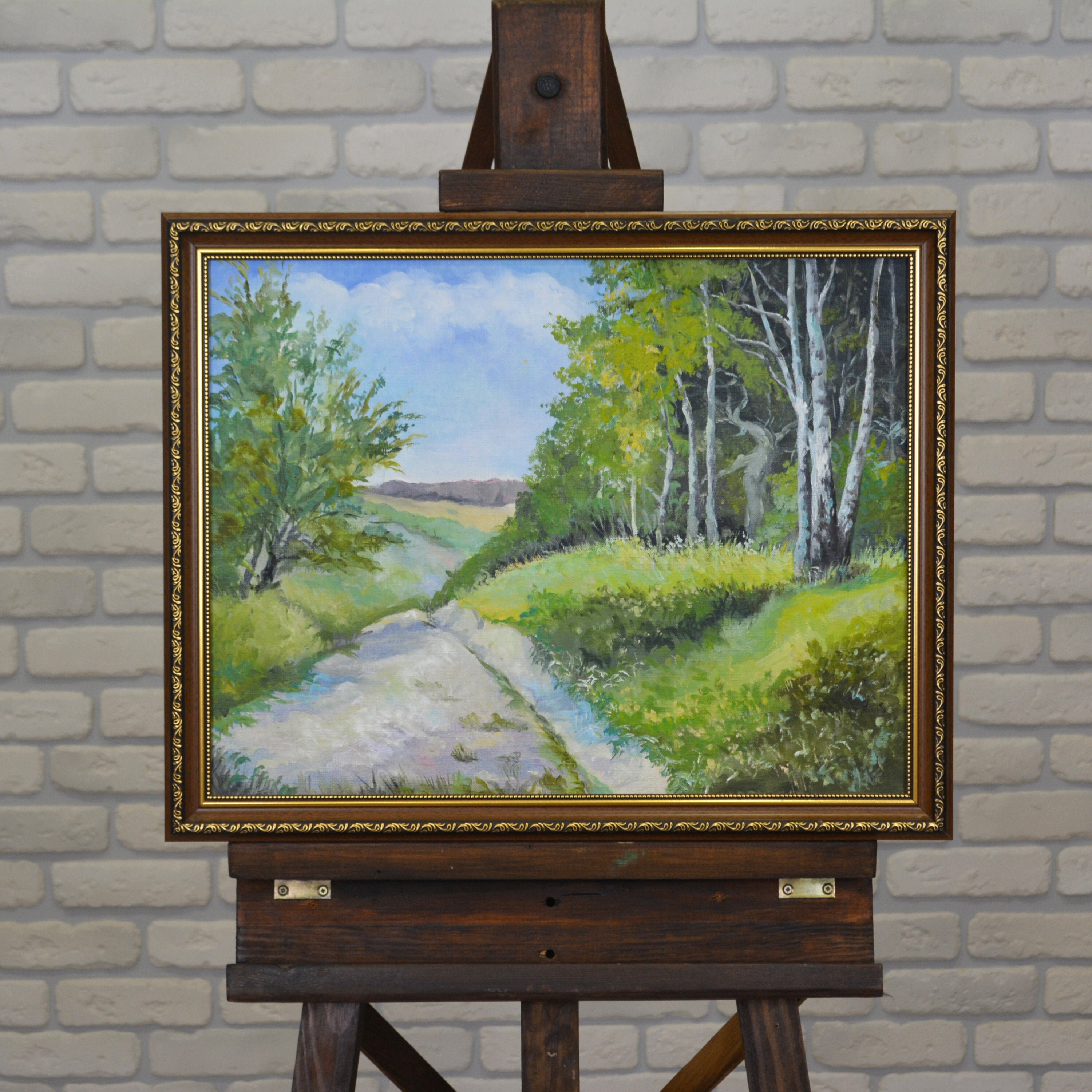 Oil painting on canvas 40x50 4rest nature | Etsy