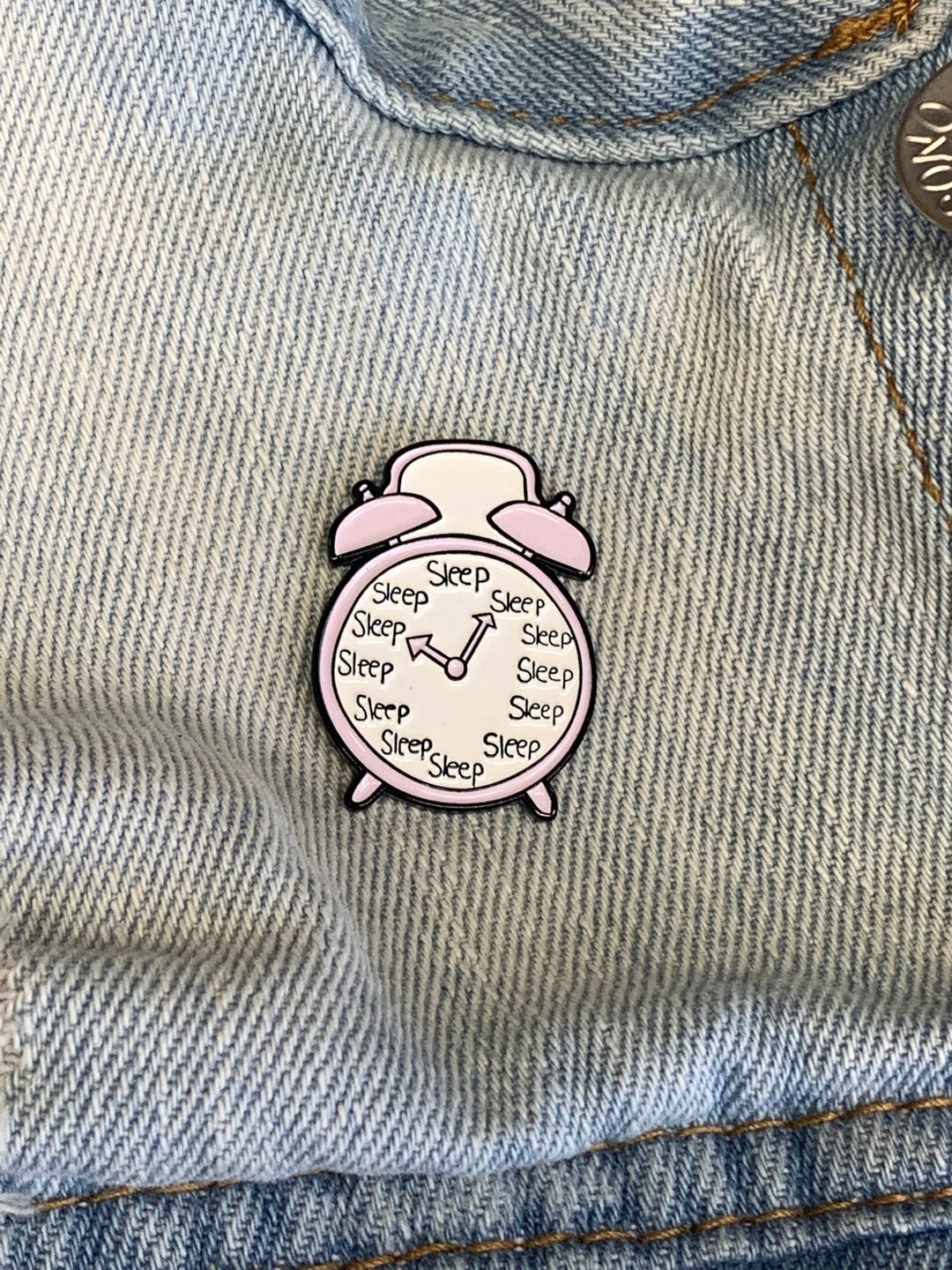 Sleep O'clock Pin Enamel Pins Pink Enamel Pin Cute - Etsy
