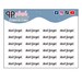 Office Work Day Tracker Mixed Script With Icon Planner Stickers, Mini ...