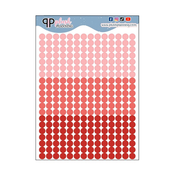 Red Dot Stickers - Etsy