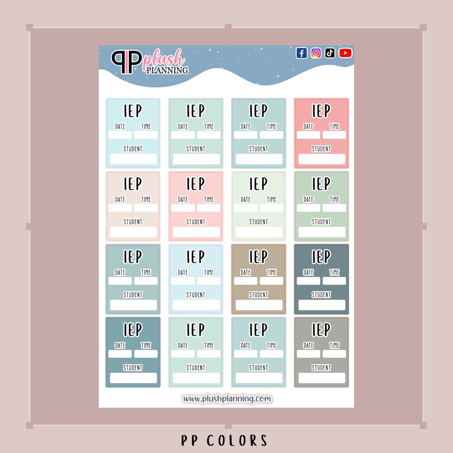 IEP Meeting Box Planner Stickers Appointment Stickers - Etsy