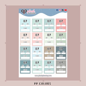 IEP Meeting Box Planner Stickers, Appointment Stickers, Meeting ...