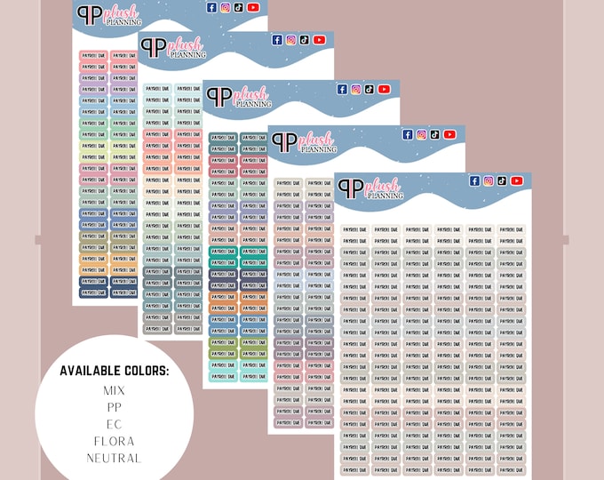 Payroll Retro Rainbow Sticker 3.0x1.6 - Etsy