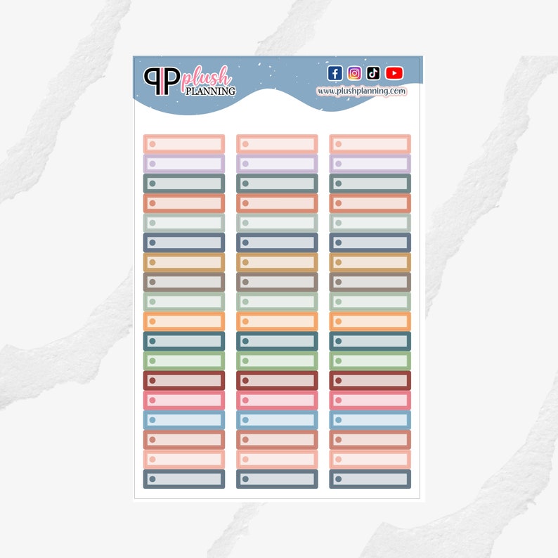 Writable Shaded With Check Dots Labels Tracker Labels Planner - Etsy