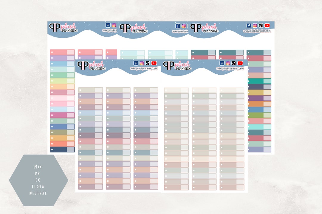 7x9 Budget Label Planner Stickers, Functional Stickers, Plush Planning ...