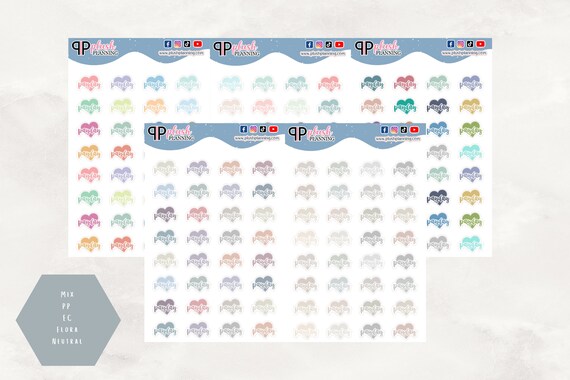 Payday With Heart Doodle Planner Stickers Removable Stickers - Etsy