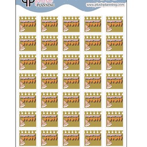 Important Stuff Clip Art Scrapbooking Stickers, Scrapbooking Stickers ...