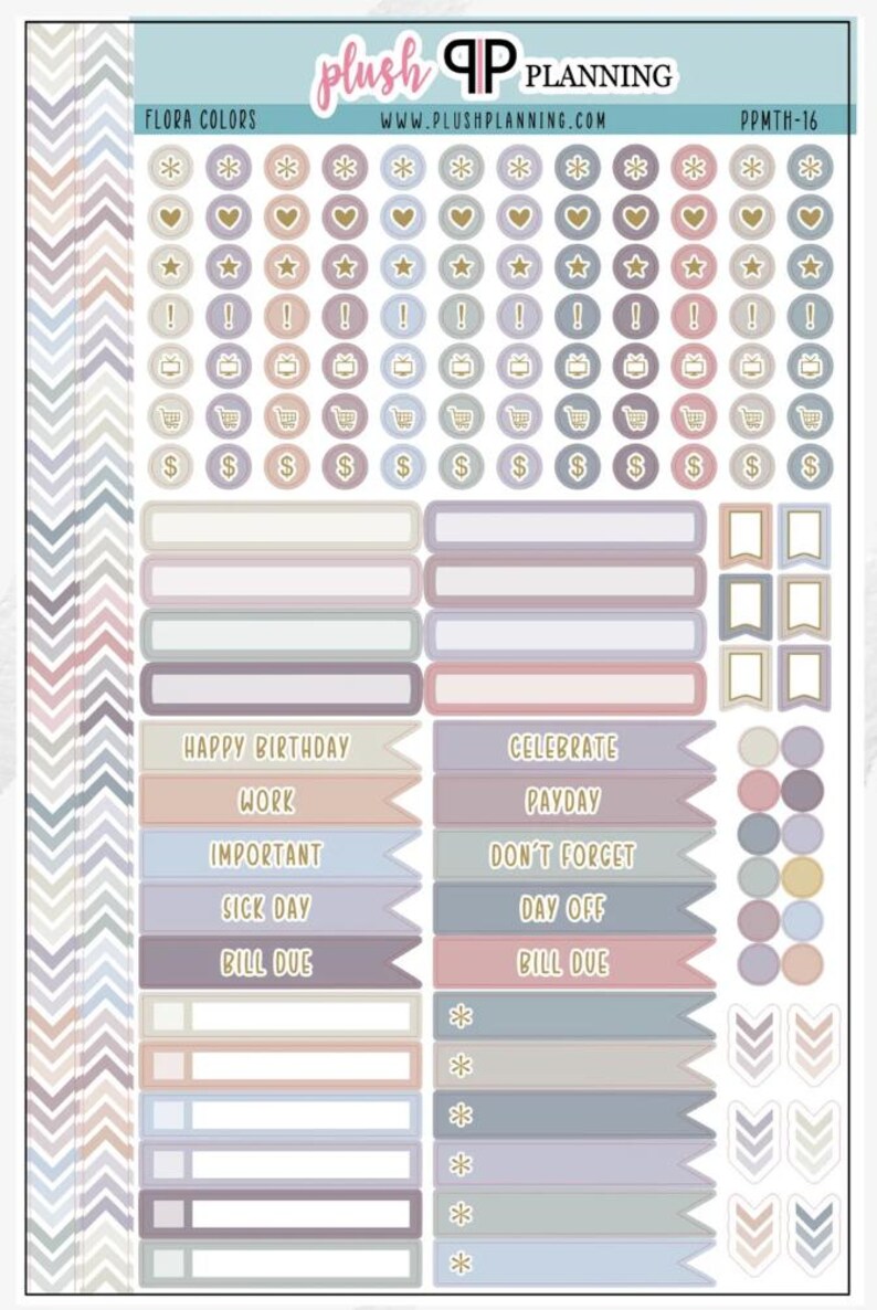 8.5x11 Erin Condren Inspired Sampler Planner Stickers - Etsy