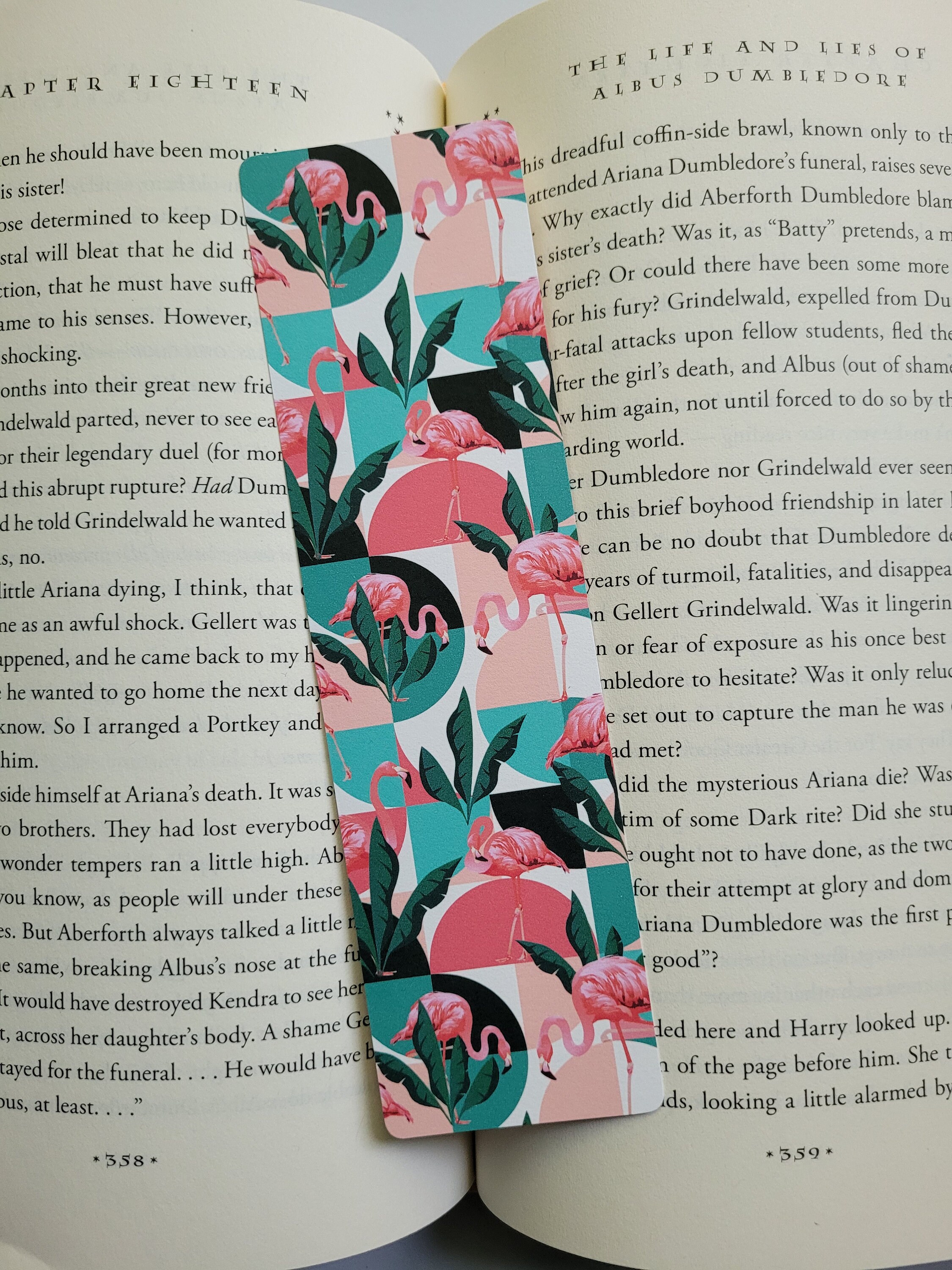 Geometric Flamingos Pattern Bookmarks Flamingos Bookmarks - Etsy
