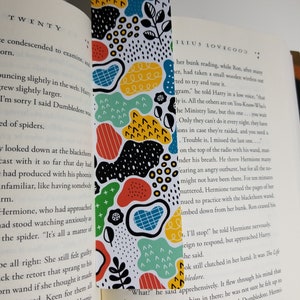 Colorful Art Pattern Bookmark, Rounded Corners - Etsy