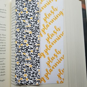 Alphabet Prints Pattern Bookmarks Rounded Corners - Etsy