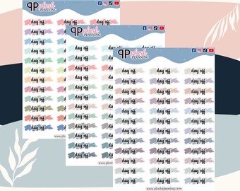 Planner Stickers Day Off - Etsy