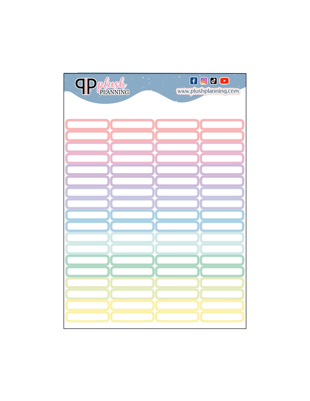 Month Quarter Box Planner Stickers, Erin Condren Petite Planner ...
