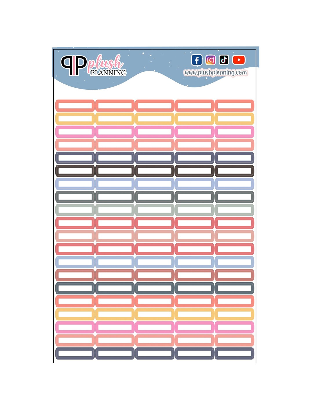 Writable Label Tracker Planner Stickers, Laurel Denise Inspired Planner ...