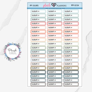 Therapy Label Tracker Planner Stickers - Etsy