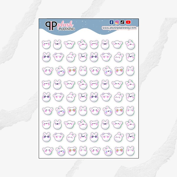 Miffy Plush Stickers - Etsy