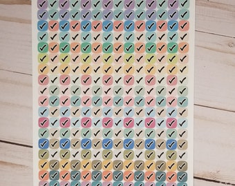 56 Check List Happy Planner Stickers, Happy Planner Classic Check Mark ...