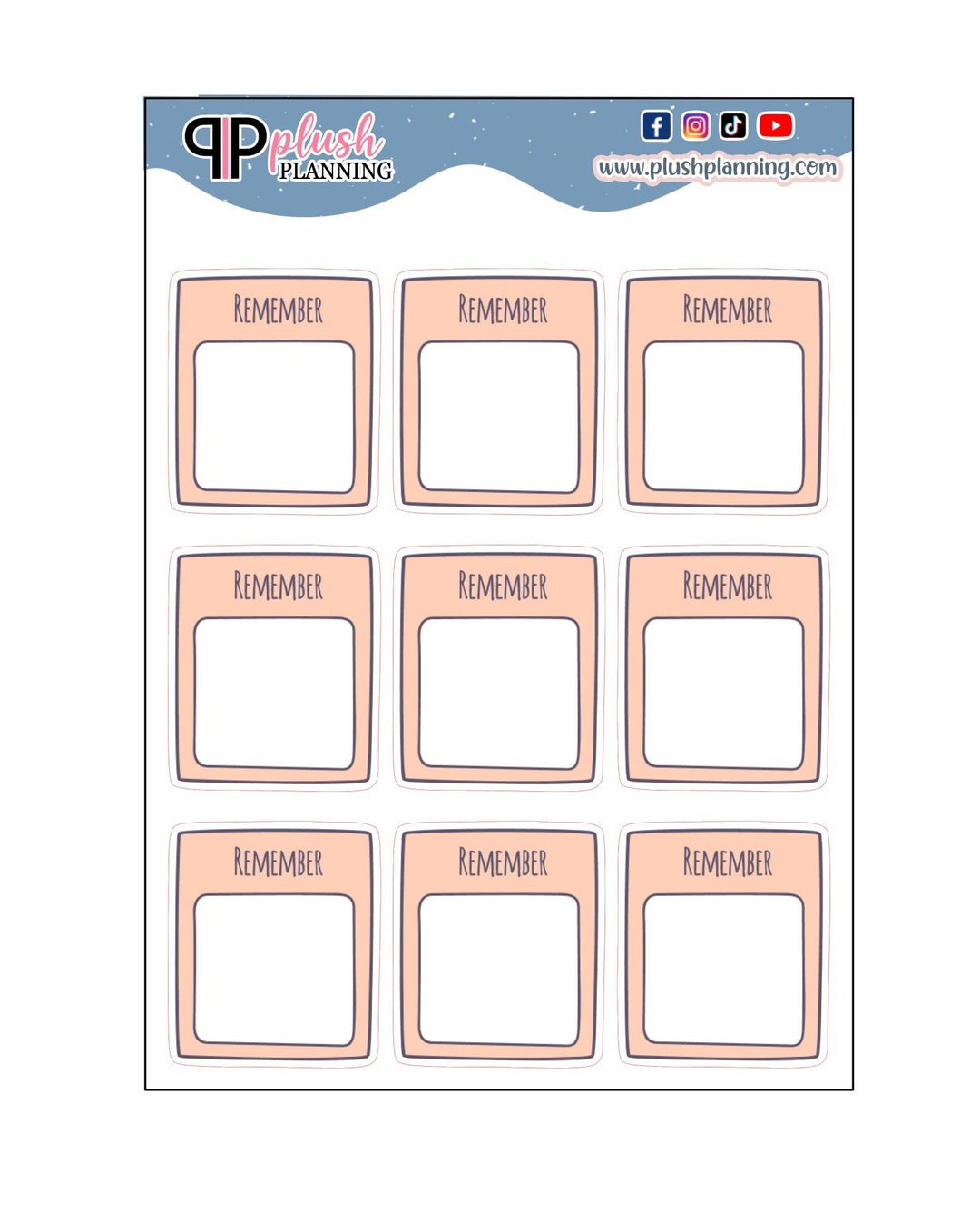 Reminder Box Writable Clip Art Scrapbooking Stickers, Scrapbooking ...