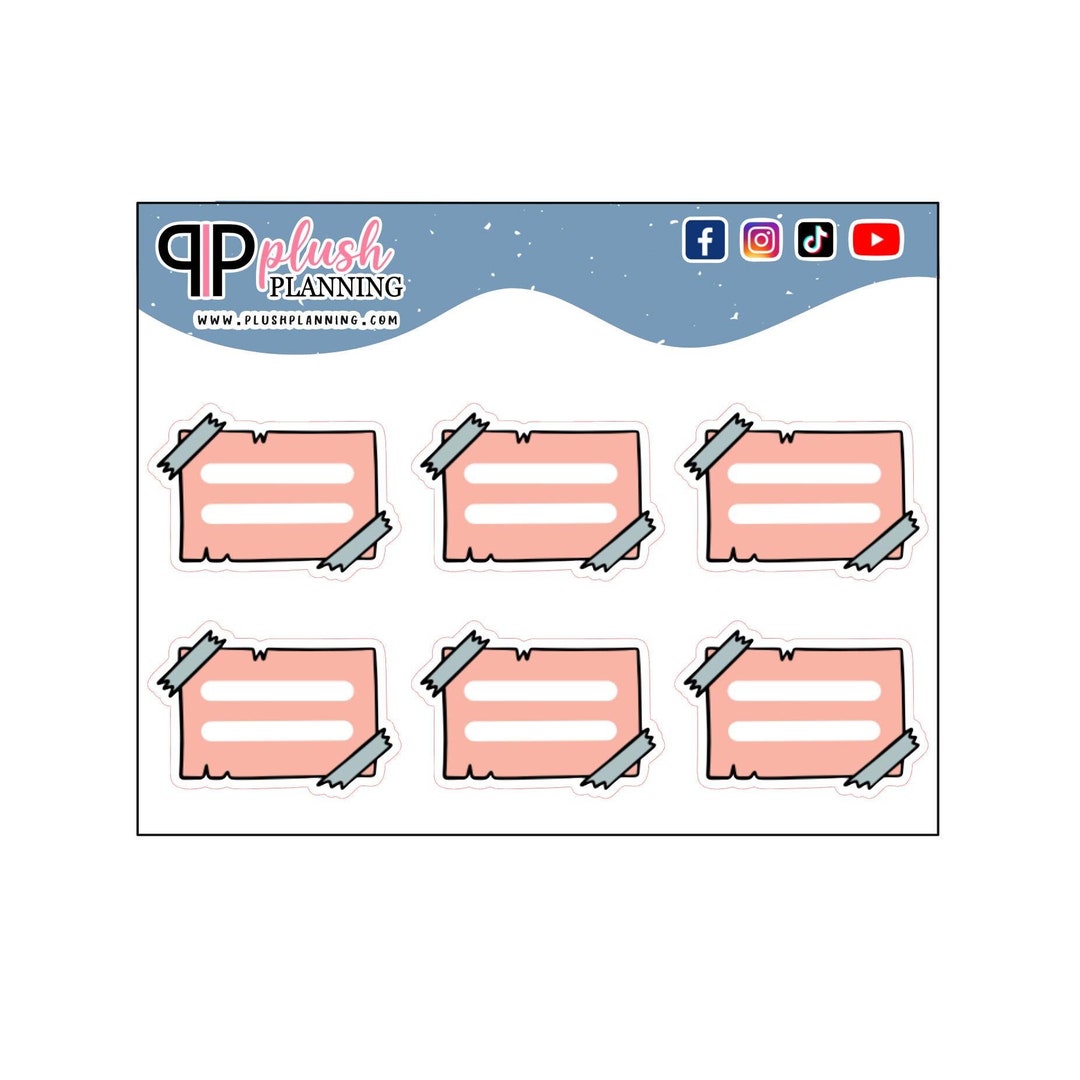 Post Note Stickers, Clip Art, Scrapbooking, Journaling - Etsy