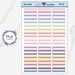 Two Tone Basic Labels Planner Stickers Mix Colors PP Colors - Etsy