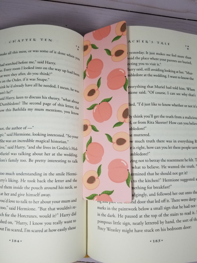 Peachy Peach Bookmark Rounded Corners - Etsy