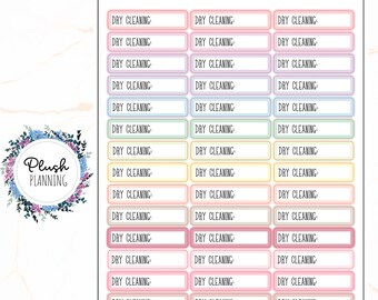 Fashion Girl Dry Cleaning Stickers Pick up Drop off Planner Decor Paper ...